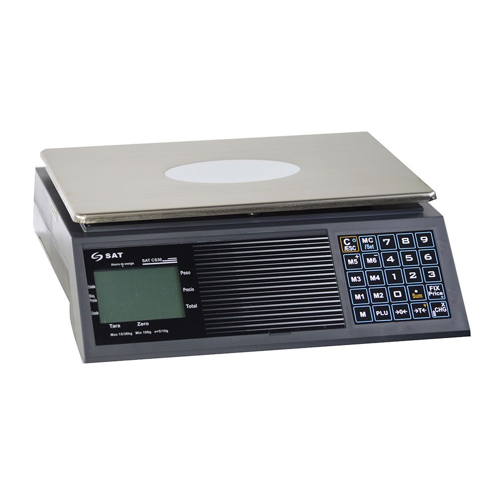 BALANZA DIGITAL SAT CS30 30KG RS232 TECLADO Donde comprar Sat Colombia en Tienda Maitek tu ...
