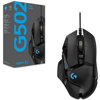 Mouse Gaming Logitech G502 Hero/Inalámb/USB/RGB/Pesas/910-005565 Donde ...