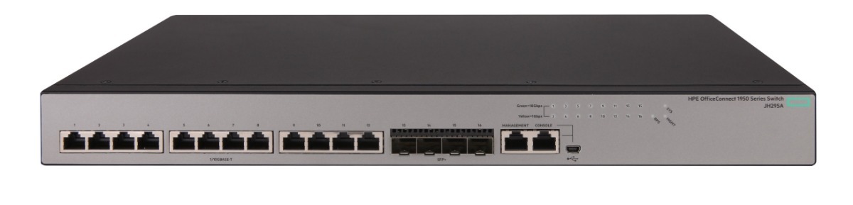 JH295A HPE 1950 12XGT 4SFP+ Switch 12 RJ-45 1/10GBASE-T ports ...