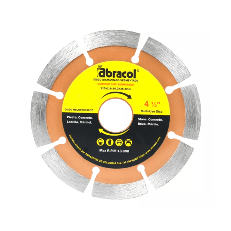 812060098 - Disco diamantado 14" segmentado asfalto y concreto Donde comprar Abracol Colombia en ...