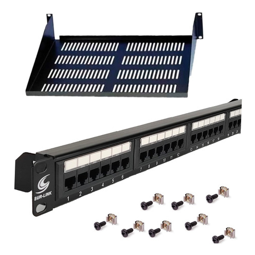 PATCH PANEL SAT PP624 CAT6 24 PUERTOS RACK Donde comprar Sat Colombia ...